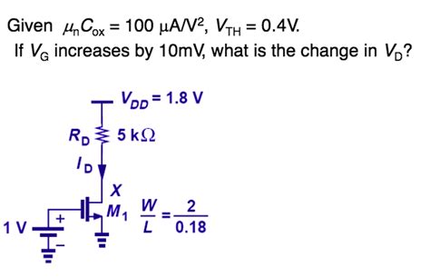 Solved This Is An Electrical Engineering Question MOSFET Chegg Com