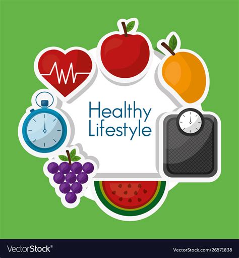 Healthy Lifestyle Design Royalty Free Vector Image