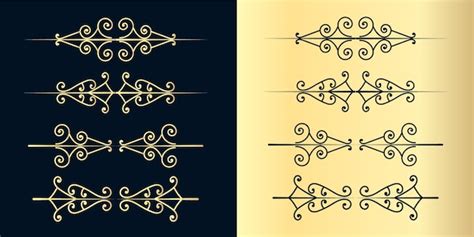 장식용 텍스트 분할기 요소 무료 벡터