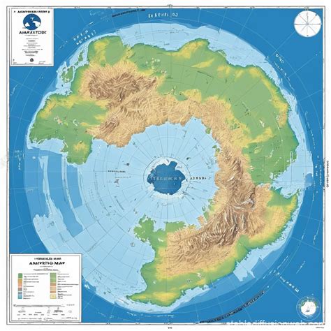 Map From Antarcticas Perspective Stable Diffusion Online