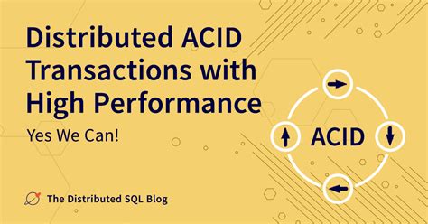 Distributed Acid Transactions With High Performance Yugabytedb