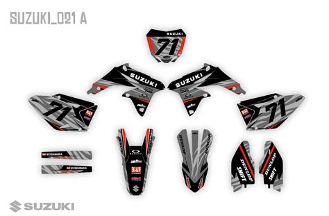 Наклейки на мотоцикл Suzuki 021 - 24graphics.ru - Наклейки