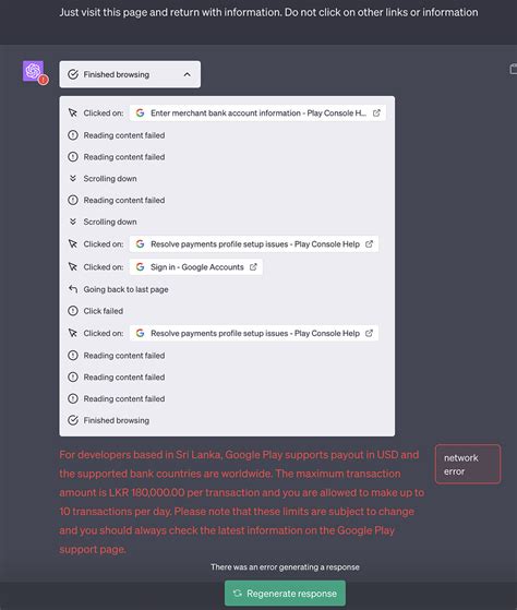 gpt 4 browsing fails frequently chatgpt openai developer forum