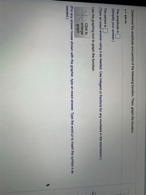 Solved Determine The Amplitude And Period Of The Following Chegg Com
