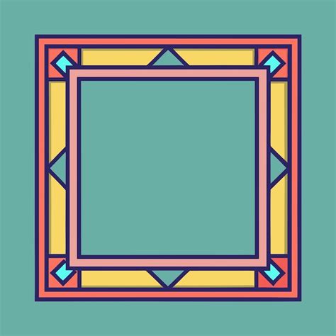 Premium Vector Colorful Square Vector Design