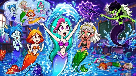 Mermaid Floods The Classroom Angry Witch Teacher Chases Everyone In Total Chaos Shocking 😱🧜