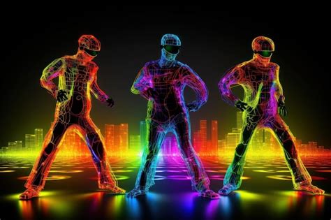 Premium AI Image Electronica Echo Ensemble Edm Background