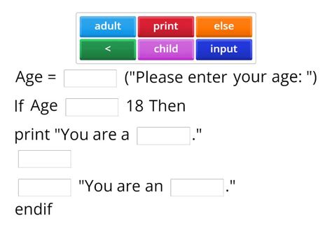 Pseudocode Age Complete The Sentence