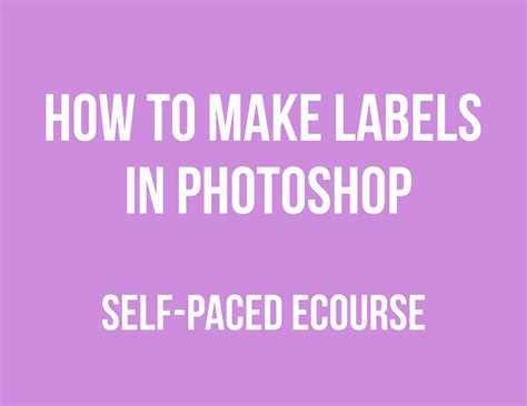 How To Make Printable Labels In Photoshop My New Ecourse All About Planners