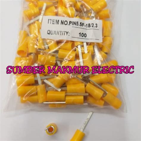 Jual Skun Pin Flat Skun Pin Pipih 5 5f 4 6mm Kuning Jakarta Barat Sumber Makmur
