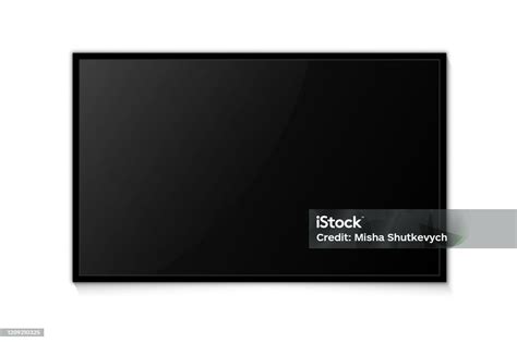 텔레비전 화면 Tv 현대 빈 화면 빈 화면으로 프리젠 테이션을위한 현실적인 Tv 화면 빈 텔레비전 템플릿 Lcd 패널 대형 컴퓨터 모니터 디스플레이 모형 공란에 대한 스톡