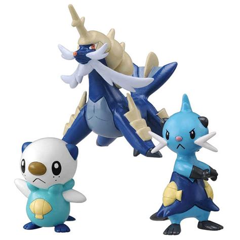 Pokemon 3 Pack Evolution Figures Oshawott Dewott And Samurott