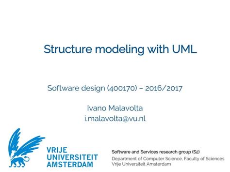Structure Modeling With Uml Software Design Computer Science Vrije Universiteit Amsterdam