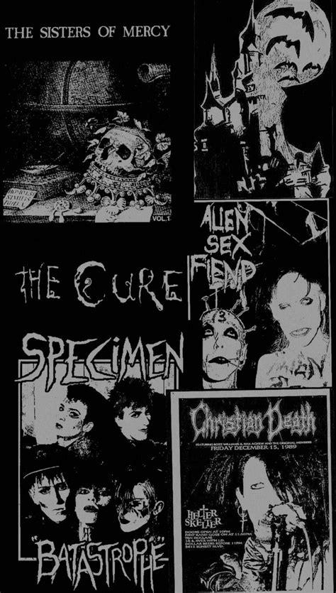 Goth Bands In 2024 Goth Wallpaper Punk Poster Goth Bands