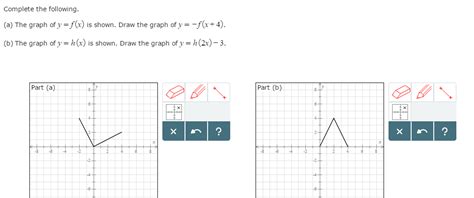 Solved Complete The Following The Graph Of Y Fx Is