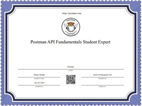 Completed Postman Api Fundamentals Course Mueez Shaikh Posted On The