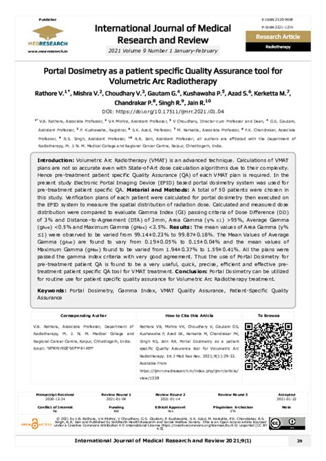 Pdf Portal Dosimetry As A Patient Specific Quality Assurance Tool For