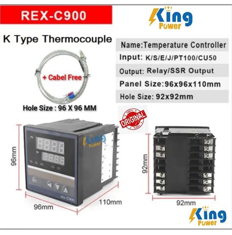 DIGITAL TEMPERATURE CONTROLLER WITH K THERMOCOUPLE RKC REX C Daraz Com Bd
