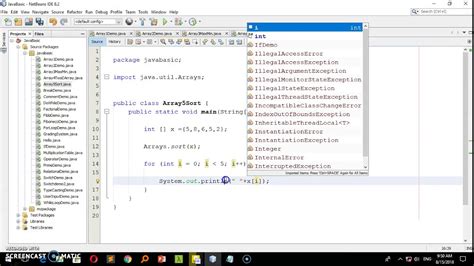 30sorting Of An Array Java Bangla Tutorial Youtube