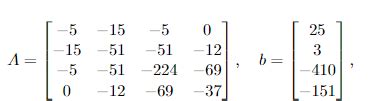 Solved Consider The Following Matrix A And Vector B Find Chegg