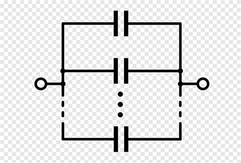 무료 다운로드 커패시터 전기 등가 회로 전자 회로 전기 네트워크 커패시터 각도 전자 제품 Png Pngegg