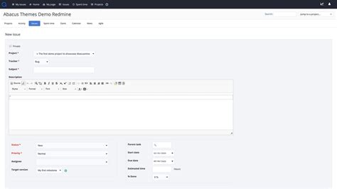 redmine theme features