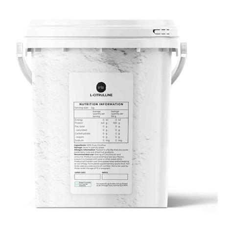 Orku L Citrulline Powder Buckets 100 Pure Food Grade Amino Acid