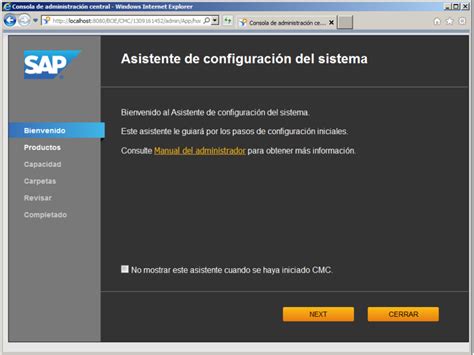 Pobre Papel Del «system Configuration Wizard En Bi41 Aníbal Goicochea