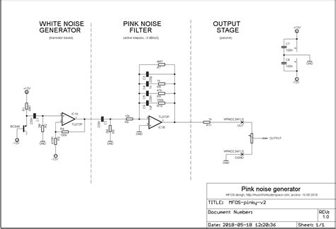 Pink Noise Generator Active Filter Mfos Syntherjack Syntherjack