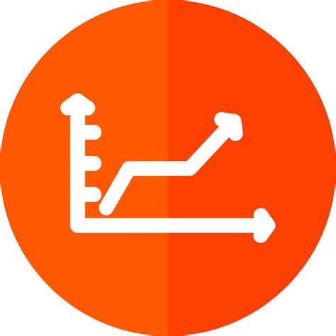 Rising Line Graph Vector Icon Design Vector Art At Vecteezy