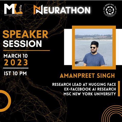 we are thrilled to announce our first speaker session as part of neurathon s speaker session