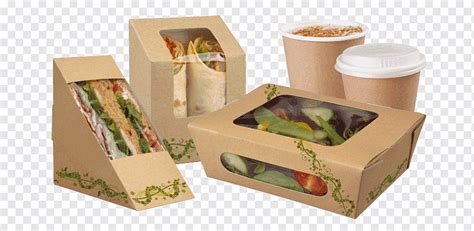 종이 테이크 아웃 식품 포장 포장 및 라벨 박스 패스트 푸드 포장 식품 판지 재활용 Png Pngwing