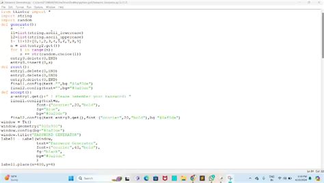 Srikanth Pata On Linkedin Python Codsoft Intershipproject Passwordgenerator
