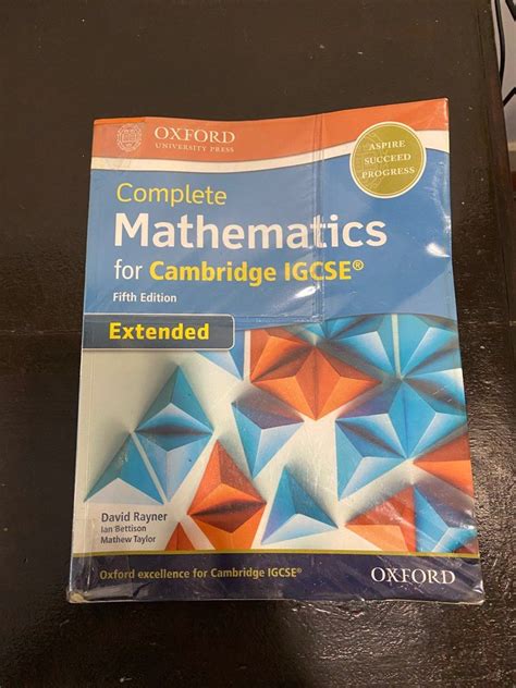 Cambridge Igcse Extended Mathematics Hobbies And Toys Books And Magazines Textbooks On Carousell