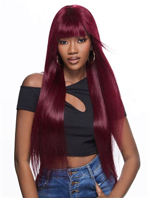 Straight Human Hair Wig With Bangs Wigs Human Hair Wigs Straight