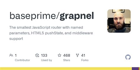 github baseprime grapnel the smallest javascript router with named parameters html5