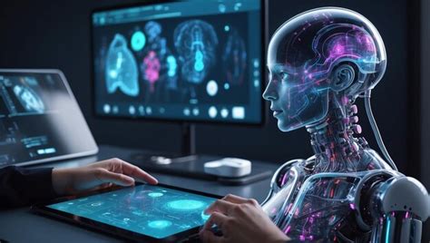 Premium Photo Virtual Ai Assistant Displayed On A Tablet Or Screen