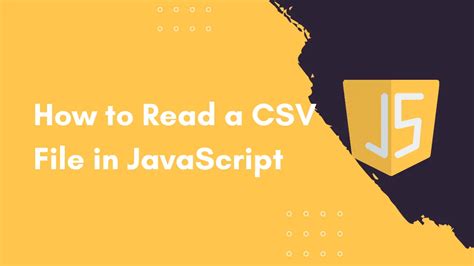 How To Read A Csv File In Javascript W3tweaks