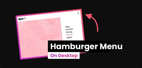 How To Display The Hamburger Menu On Desktop In Squarespace