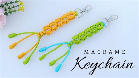 DIY Tutorial L How To Make Macrame Keychains DIY Handmade Macrame Keychain Macrame Crafts