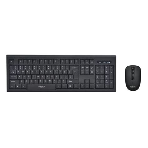 Wireless Keyboard And Mouse คีย์บอร์ดและเมาส์ไร้สาย Anitech Pa804 Black Shopee Thailand