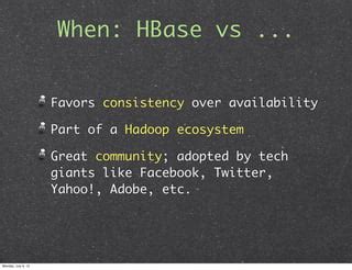 Intro To HBase PDF