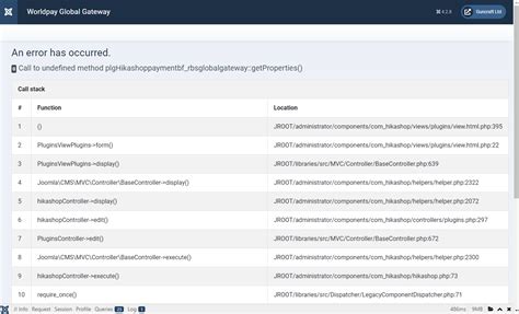 hikashop cannot add new payment type worldpay hikashop