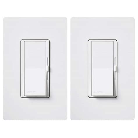Lutron Diva Led Dimmer Switch Wwallplate For Dimmable Led Bulbs 150
