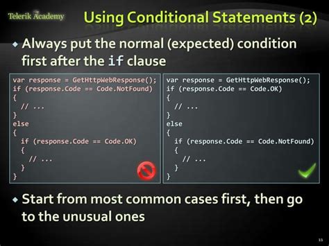 6 Using Control Structures Conditional Statements And Loops PPT