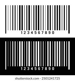 Realistic Barcode Label Template Product Identification Stock Vector Royalty Free