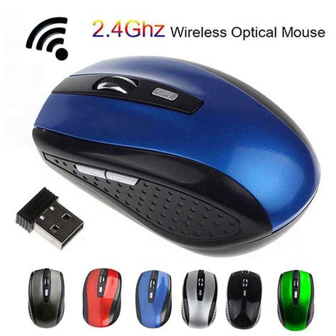 New Portable 2 4g Wireless Mouse Optical 6 Buttons 1200dpi Mice For Computer Pc Laptop Game