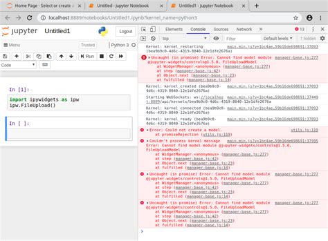 Cannot Create Fileupload · Issue 2603 · Jupyter Widgetsipywidgets · Github