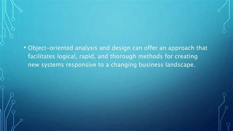 Object Oriented Systems Analysis And Design Using Uml Pptx Computer Software And Applications
