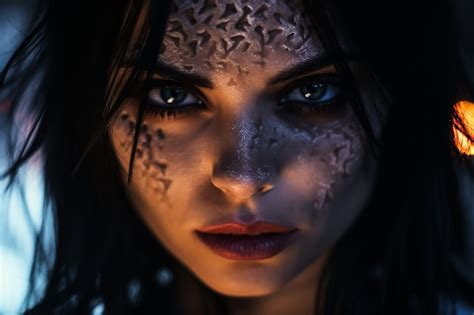 Premium Ai Image Scary Female Horror Zombie 3d Illustration